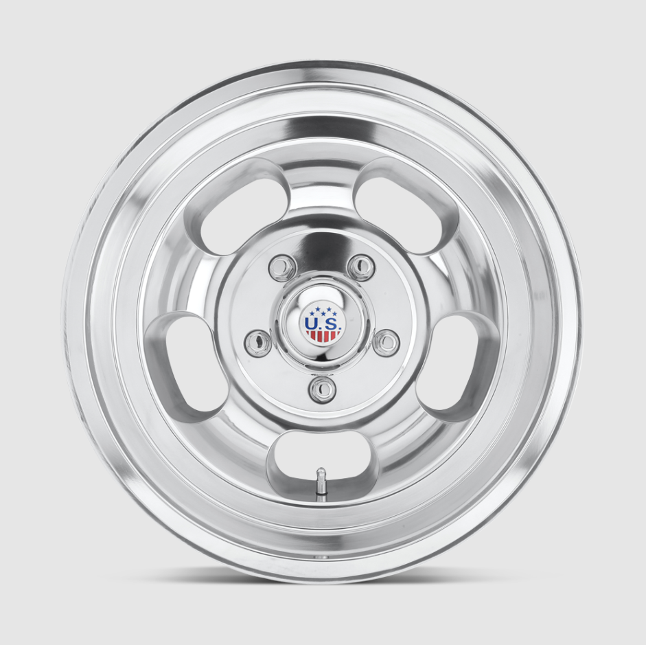 4 New 15" US Mag Indy High Luster Polished 15x10 5x5.5 Wheels Rims ...
