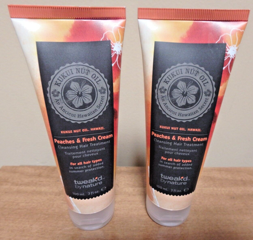 Two Tweak-d by Nature Peaches & Fresh Cream Cleansing Hair Treatment 3 ...