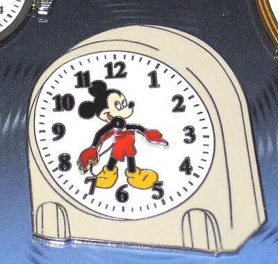LE Retired Disney Pin Classic Timepiece Mickey Mouse Club Vintage Alarm ...