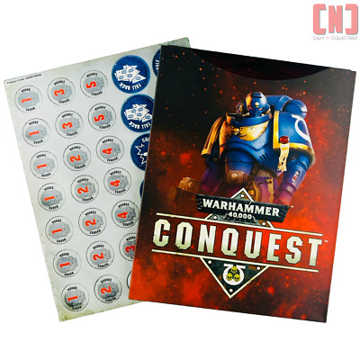 Warhammer 40k Conquest Premium Wargear Warscroll Data Cards & Counters ...