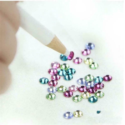 RHINESTONES PICKER PENCIL/TOOL NAIL ART GEMS CRYSTALS JEWEL SETTER PEN ...