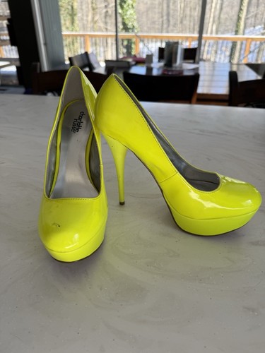 Neon Green/yellow Pumps Charlotte Russe | eBay