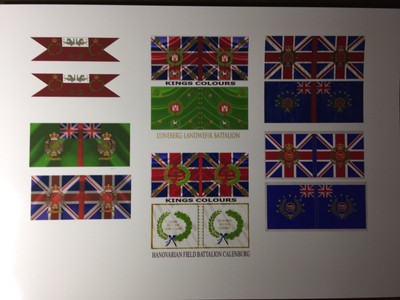 12x 28mm Napoleonic and AWI Flags Flat Print Outs On Glossy Photo Paper ...