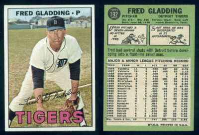 (60257) 1967 Topps 192 Fred Gladding Tigers-EM | eBay