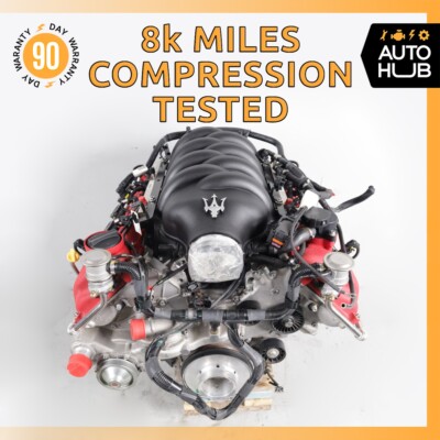 Maserati GranTurismo S M145 4.7L V8 F136Y Engine Motor Assembly OEM 8k ...