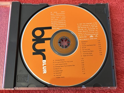 BLUR promo-only CD for the album "BLUR" | eBay
