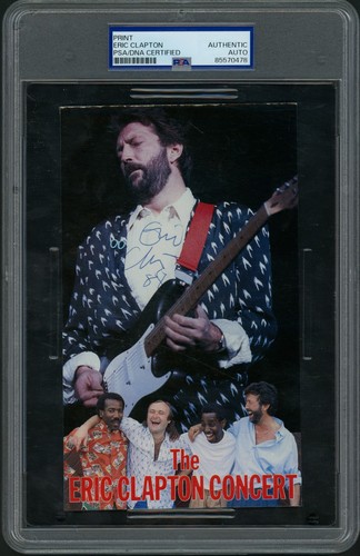 Eric Clapton Signed Photograph PSA/DNA Encapsulated AUTO | eBay