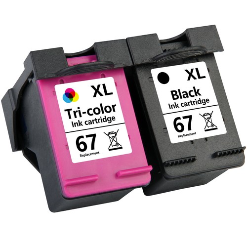 67XL Ink Cartridges Fit HP DeskJet 1255 2700 4100 Series ENVY 6000 ...