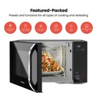 Chefman MicroCrisp Microwave + Crisper, 1.1 Cu ft, 1800W Max, Black ...