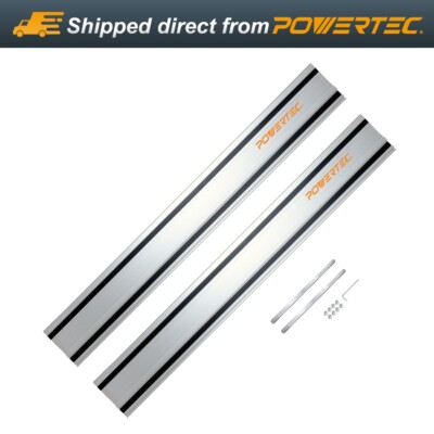 POWERTEC 110" Track Saw Guide Rail Joining Set for Milwaukee Track Saws ...