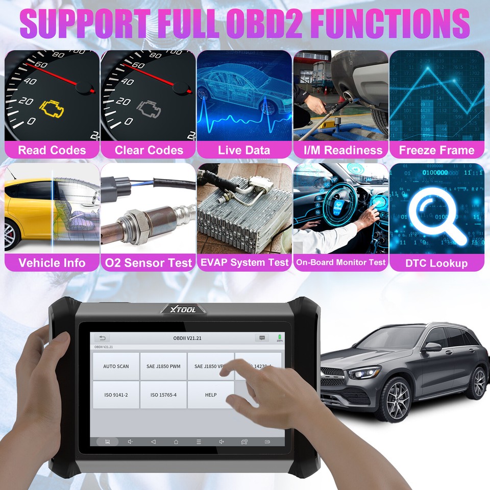 2025 XTOOL D7S Full Diagnostic Tool E.CU Coding 4000+ Bidirectional FCA ...