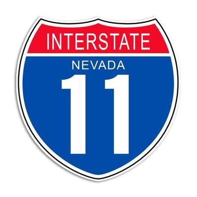 Interstate 11 Sticker - Nevada Highway Sign Decal Las Vegas | eBay
