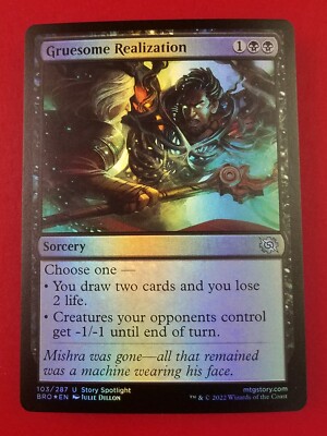 1x Gruesome Realization | FOIL | The Brothers' War | MTG Magic Cards | eBay