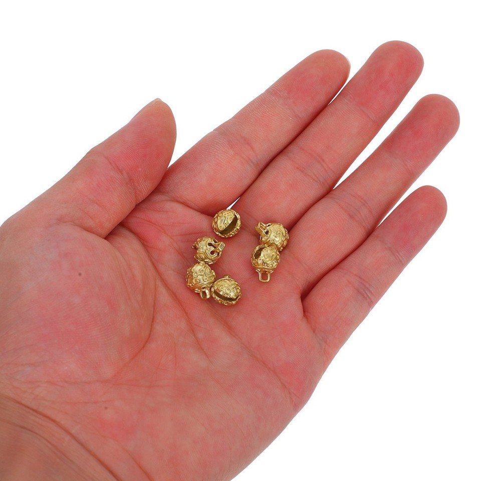 12 Pcs Small Mini Bells Hand Charms for Bracelets Pendant Accessories ...