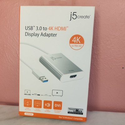 J5 Create JUA354 USB 3.0 to 4K HDMI Display Adapter 1080p, Mac & Win ...