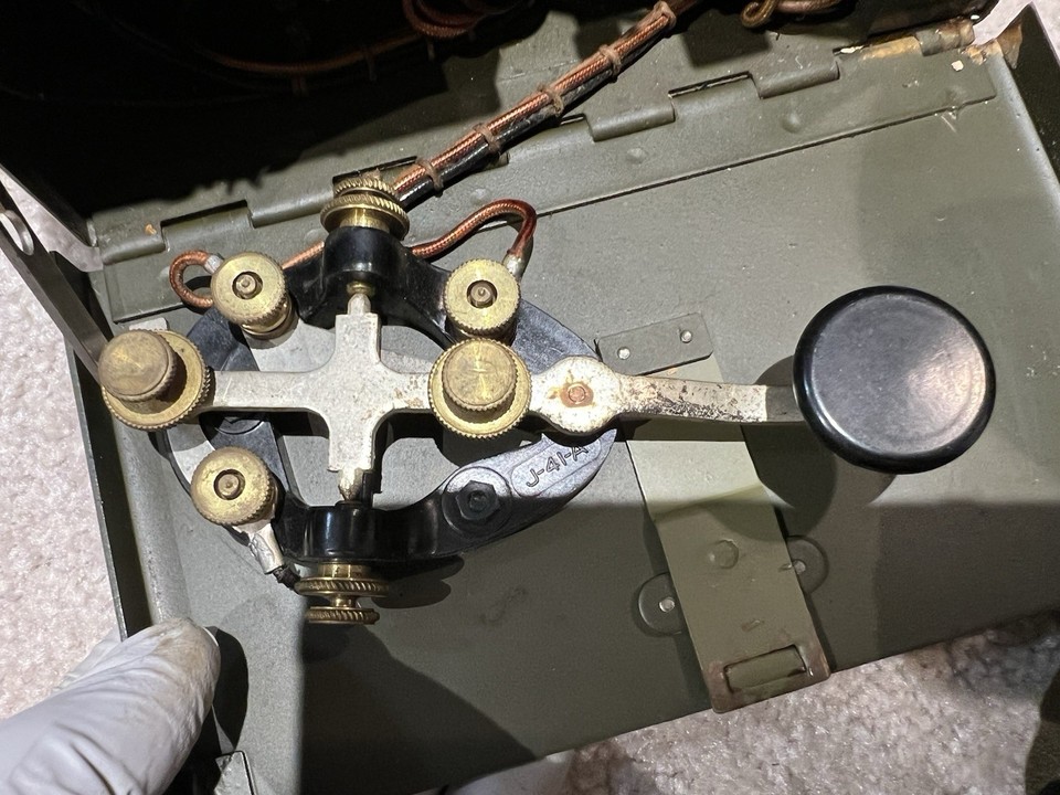 WW2 US Army Signal Corps Telegraph Set TG-5-B mint with original bags ...