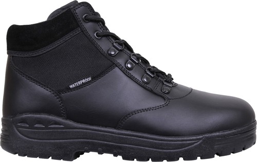 Black Forced Entry Waterproof Tactical Mid Top Military Security Police ...