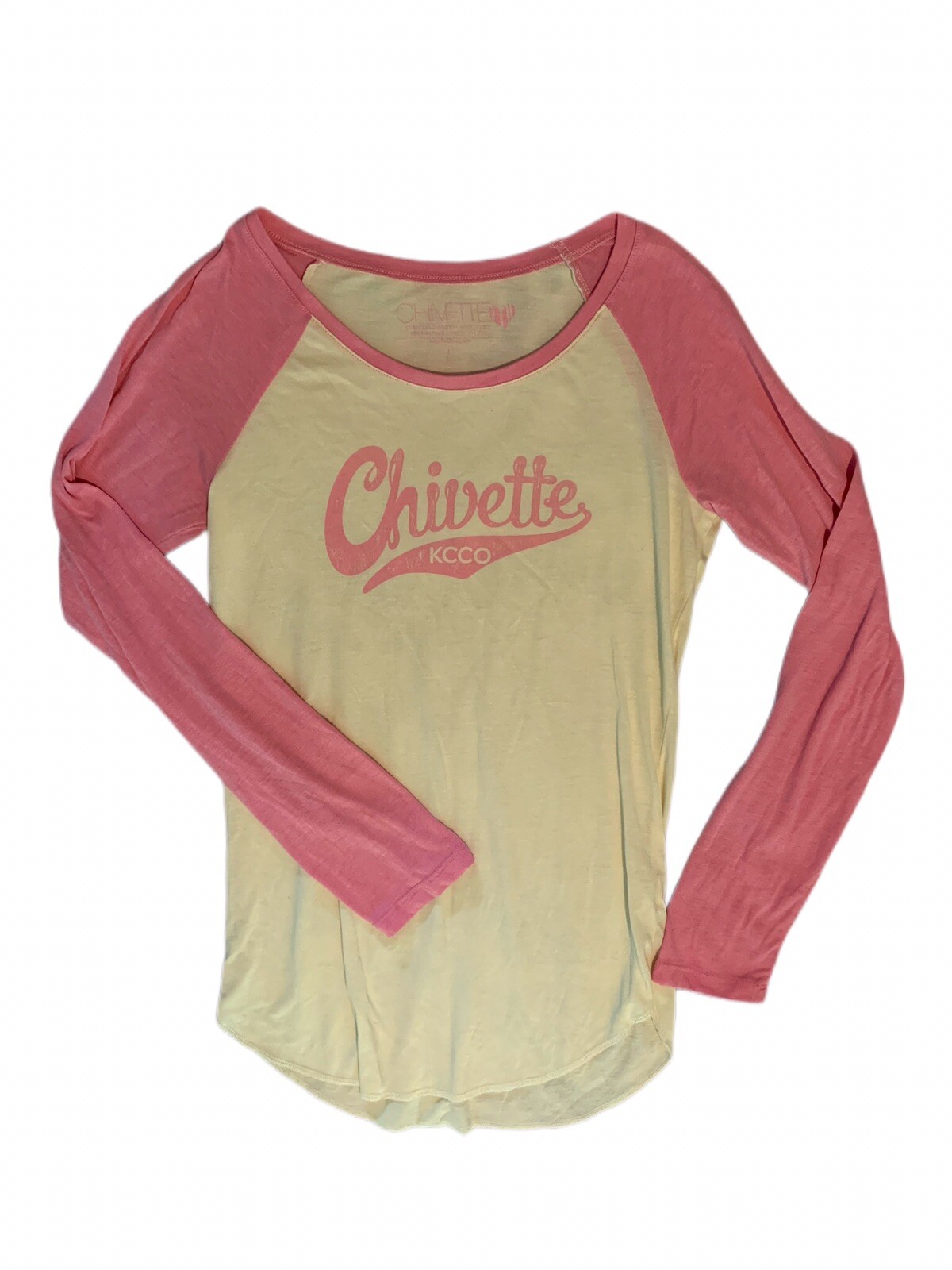Chivette KCCO 1/2 Sleeve Pink and Cream Large Womens Shirt | eBay