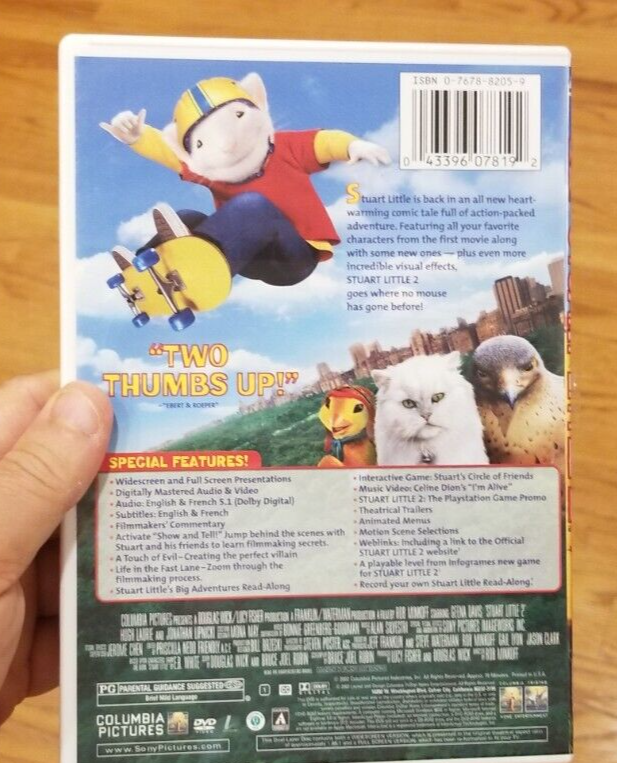 DVD MOVIE LOT/2 STUART LITTLE 1 & 2~DELUXE/SPECIAL ED~2002~DVD/CASE ...