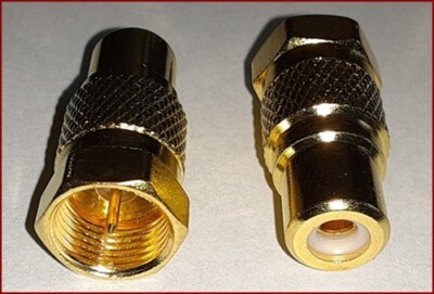 GOLD RCA to RF Coax TV Adapter for the Colecovision System NEW | eBay