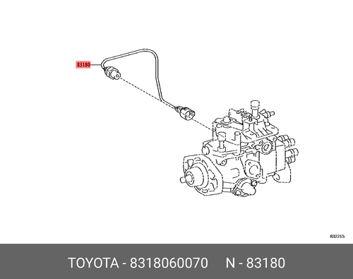 Genuine OE Detector Assembly 8318060070 for Toyota 83180-60070 | eBay.de
