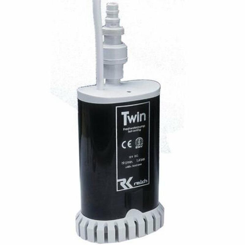 REICH F255 CAMPERVAN CARAVAN 19L TWIN SUBMERSIBLE WATER PUMP W/ NON ...