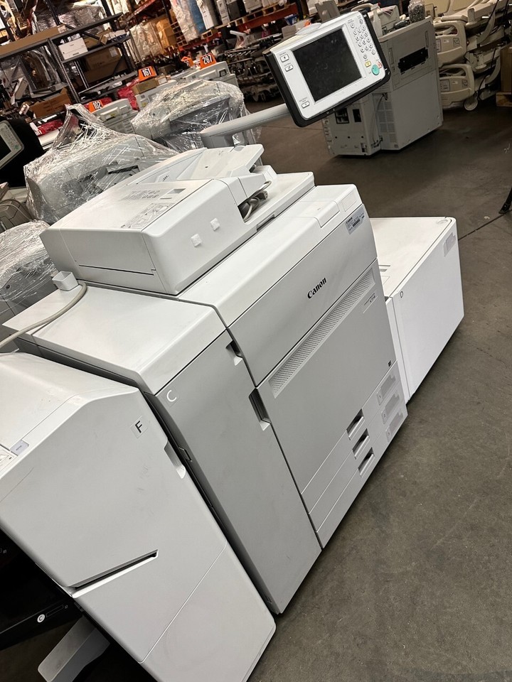 CANON IMAGEPRESS C710 COLOR COPIER, FIN, PAPER DECK, SERVER FIERY, LOW ...