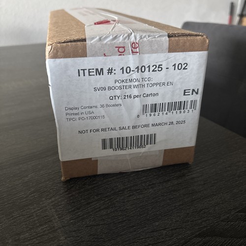 Pokemon TCG Journey Together SV09 Enhanced Booster Sealed Case = 6 ...