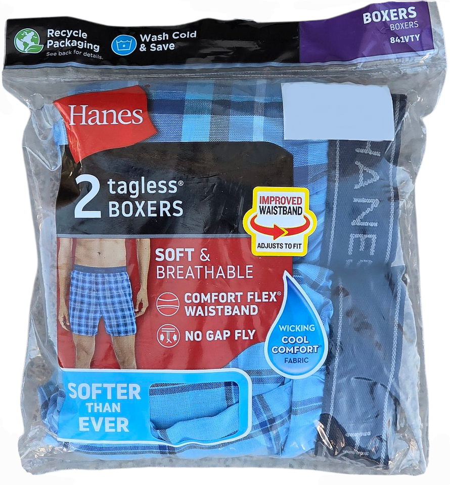 Hanes #11810 NEW Men’s Wicking Tagless Boxers - 12 Pairs | eBay