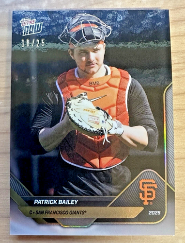 Patrick Bailey 2025 Topps Now Road to Opening Day Gold #/25 – MINT – SF ...