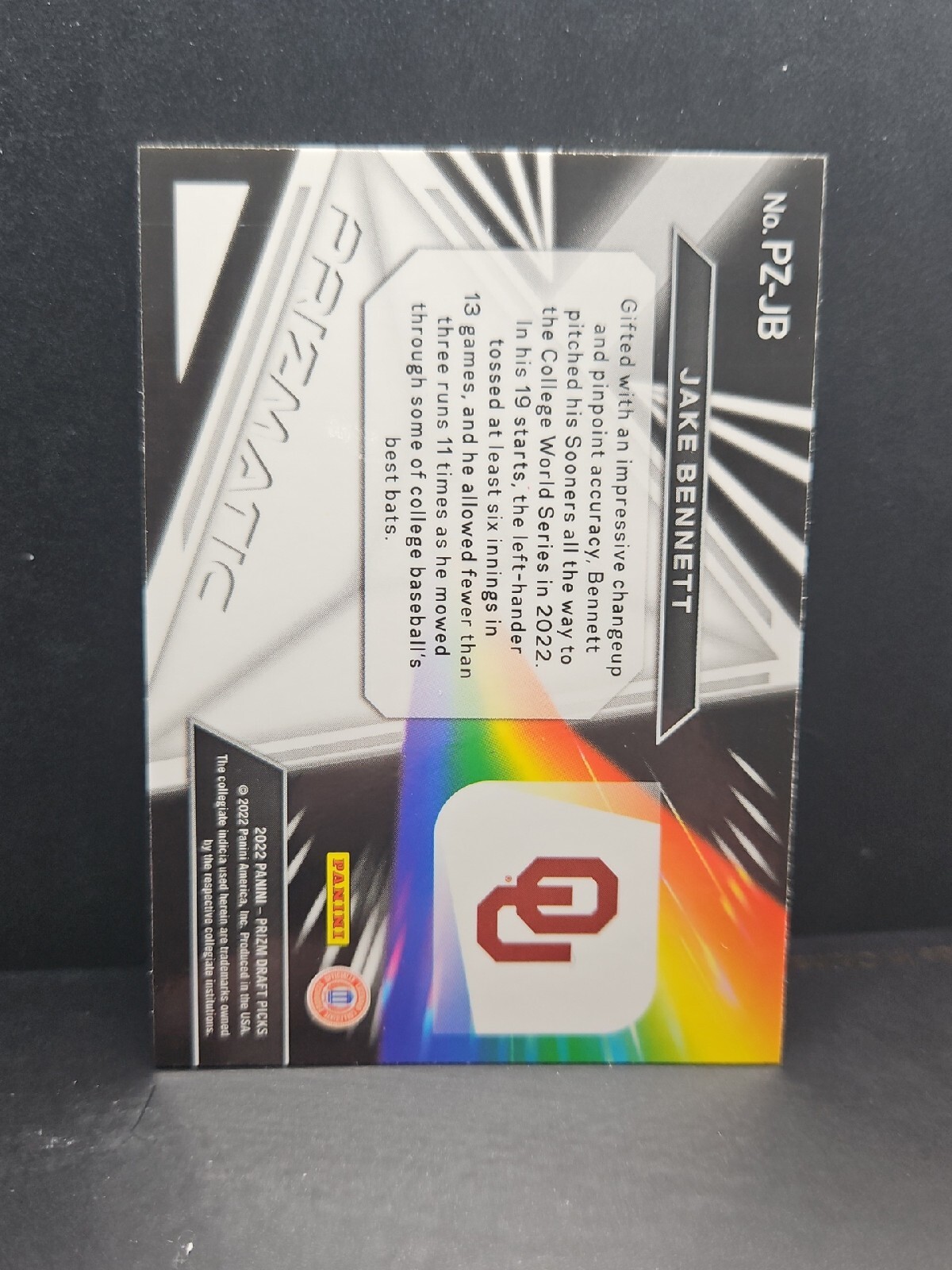 2022 Panini Prizm Draft Picks - Prizmatic Silver Prizm #PZ-JB Jake ...