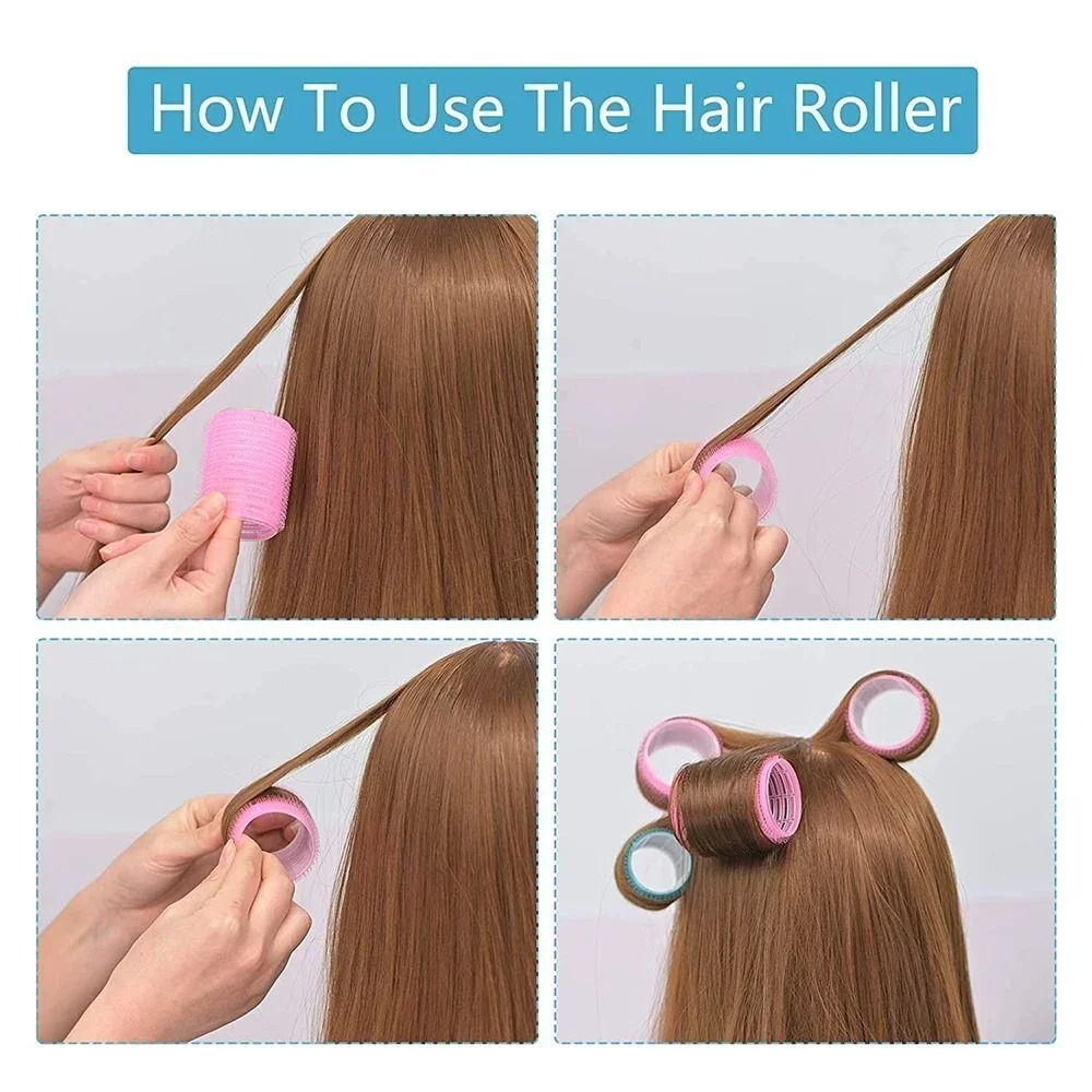 Pink Air Bangs Curling Rollers Bang Volume Curling Roller | eBay