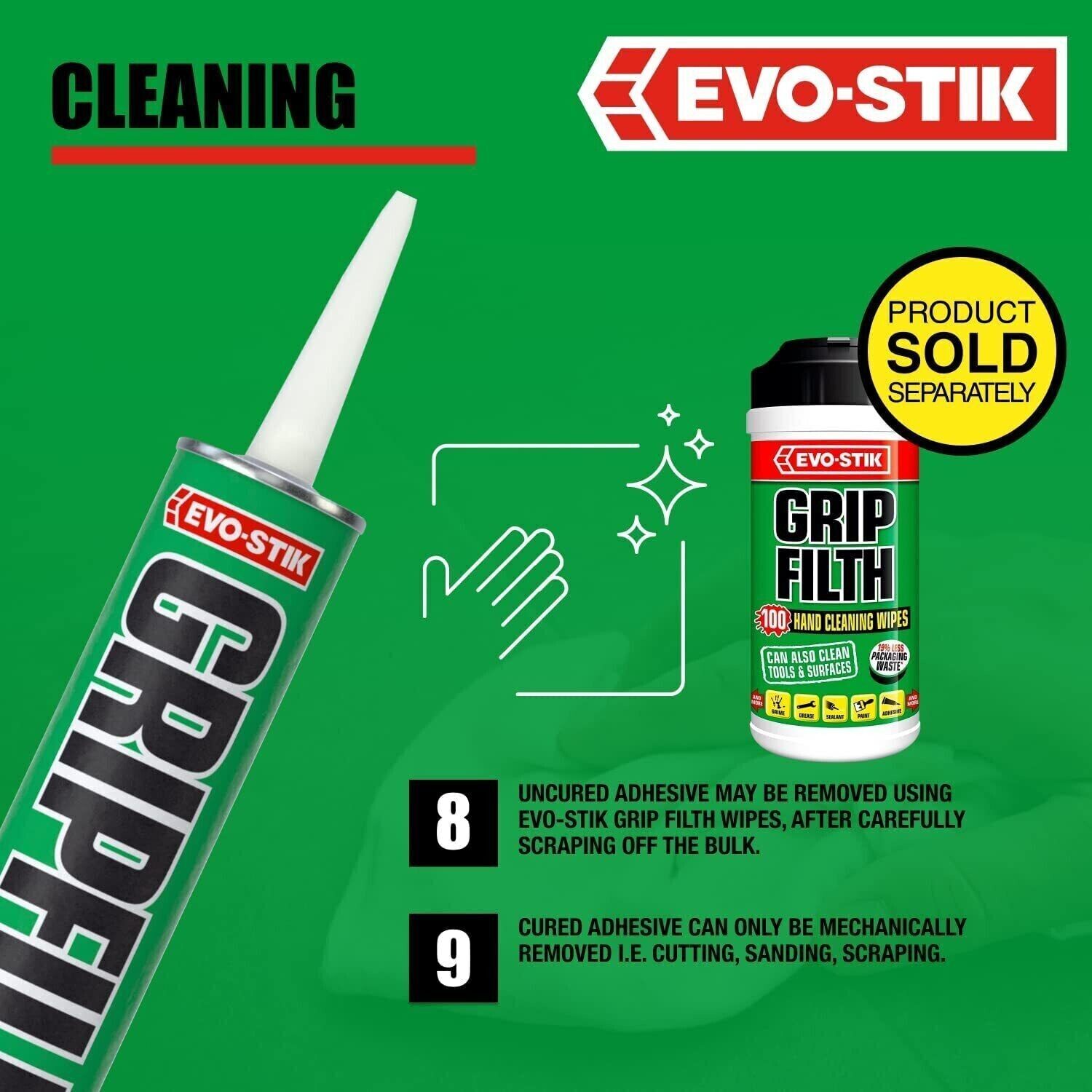 gripfill Adhesive Sealant General Multi Purpose Gap Fill Filler Evo ...