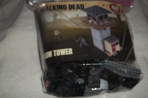 Walking Dead McFarlane Building Construction Set Prison Tower With Rick ...