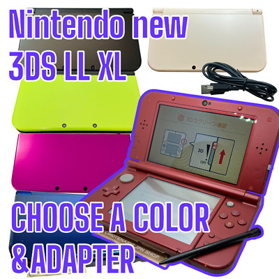 Nintendo new 3DS LL XL Console Only Various Colors JAPANESE Language ...