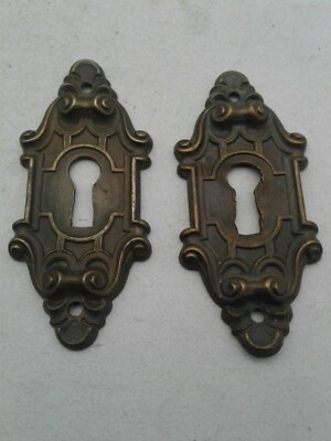 Escutcheons & Key Hole Covers - Skeleton Key Hole Covers