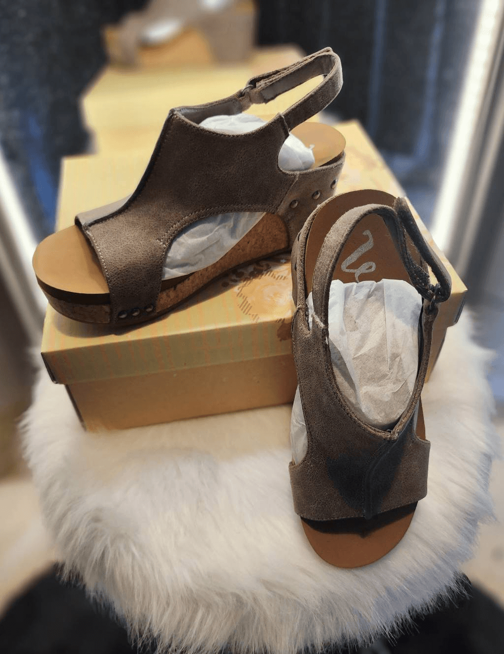 Liberty Taupe Wedge | eBay