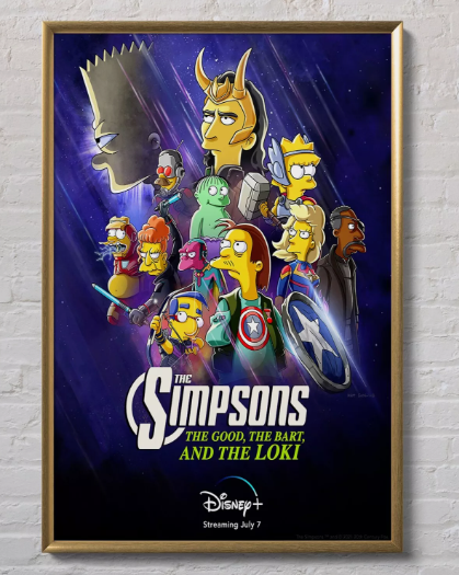 Simpsons The Good, the Bart, and the Loki 2021 Movie Poster | eBay