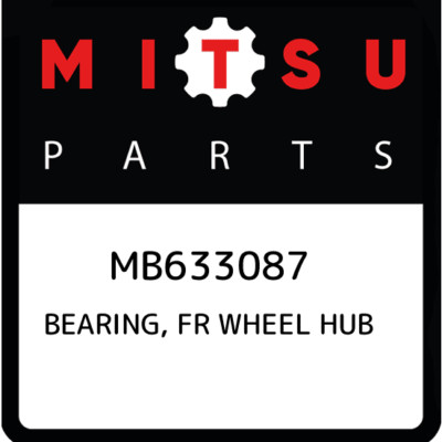 MB633087 Mitsubishi Bearing, fr wheel hub MB633087, New Genuine OEM ...