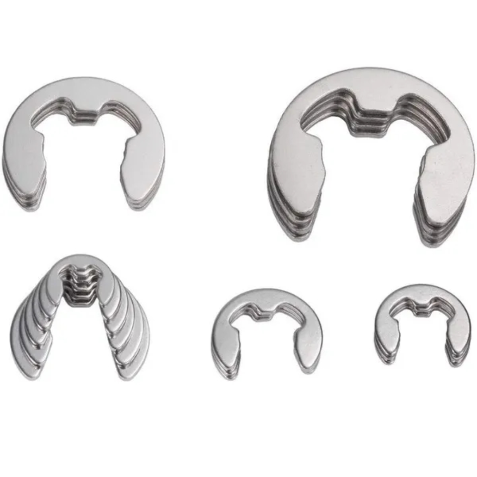 600PCS 304 Stainless Steel E-Clip Circlip External Retaining Ring ...