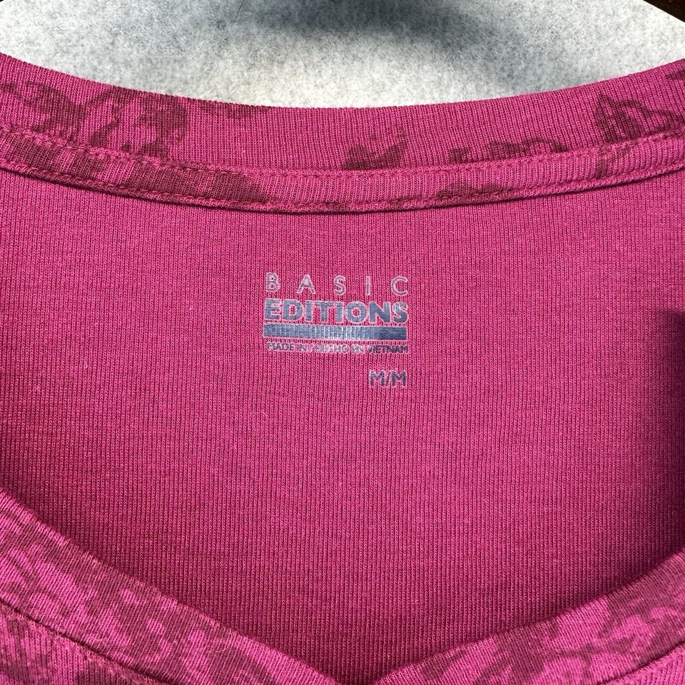 Basic Editions K-Mart Womens Lightweight Top Size Medium Purple New ...