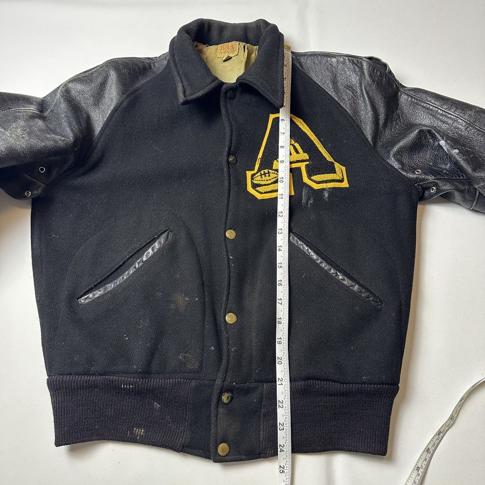 VTG 50's Holts Sporting Goods Letterman Varsity Jacket Football ...