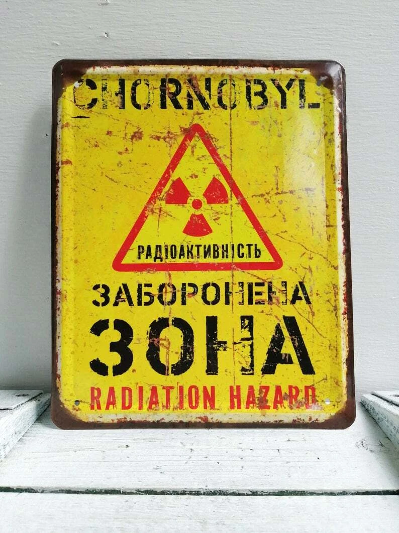 Radiation Warning Sign Chernobyl