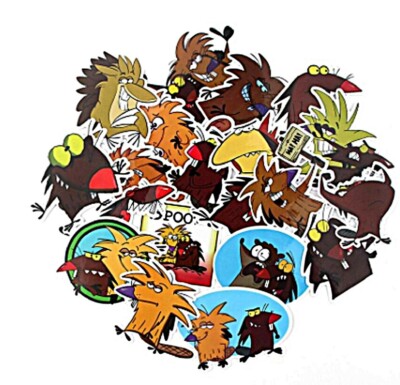The Angry Beavers Cartoon Characters Assorted Stickers Lot of 20 Pieces ...