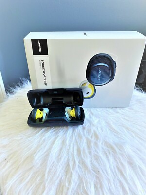 Earbuds bluetooth wireless blue and yellow sports Bose made for IPod ...