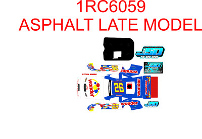 1RC ASPHALT LATE MODEL 1RC6059 WRAP RICKY BOBBY WONDER THEME | eBay