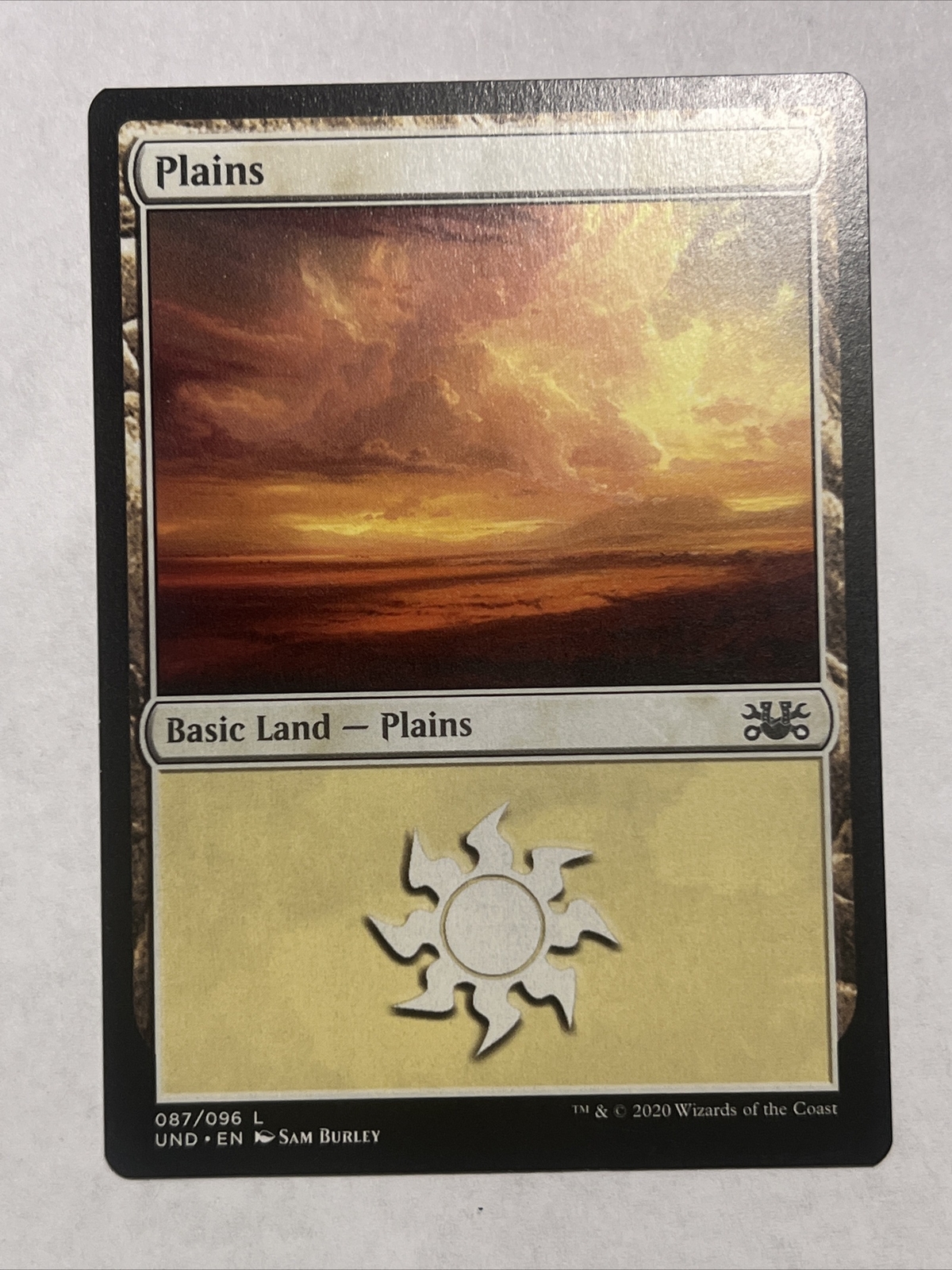 MISPRINT | MISCUT Plains Unsanctioned Basic Land MAGIC THE GATHERING ...