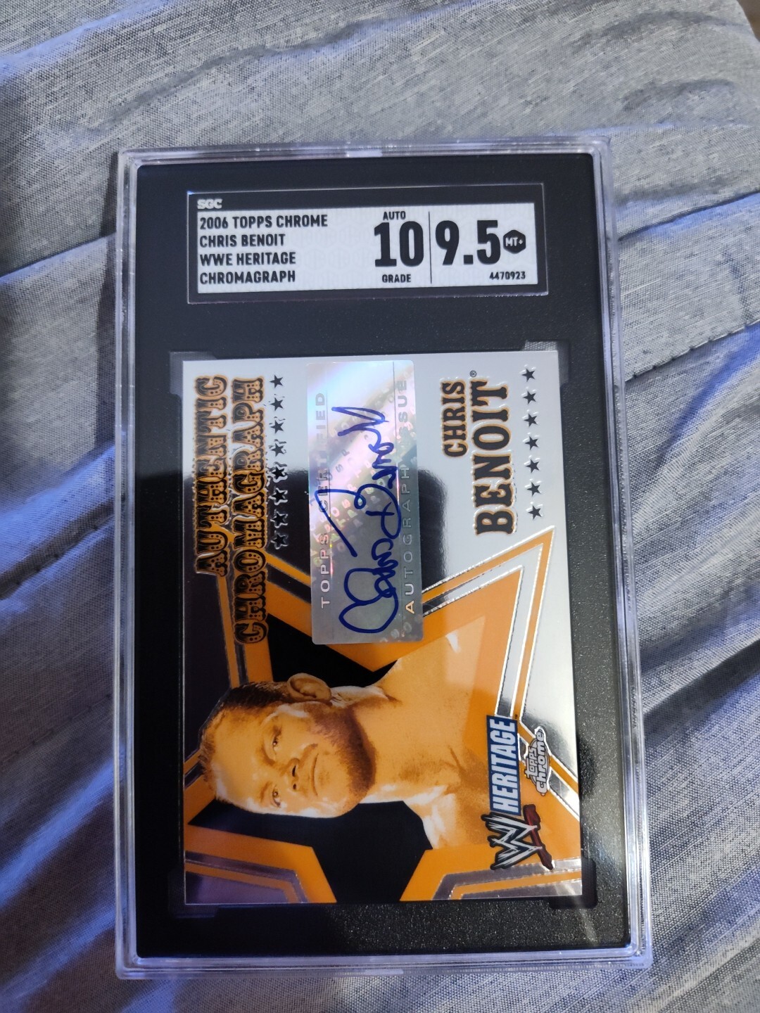 WWE Topps Heritage Chrome Chris Benoit Autograph,SGC 10 Auto | eBay