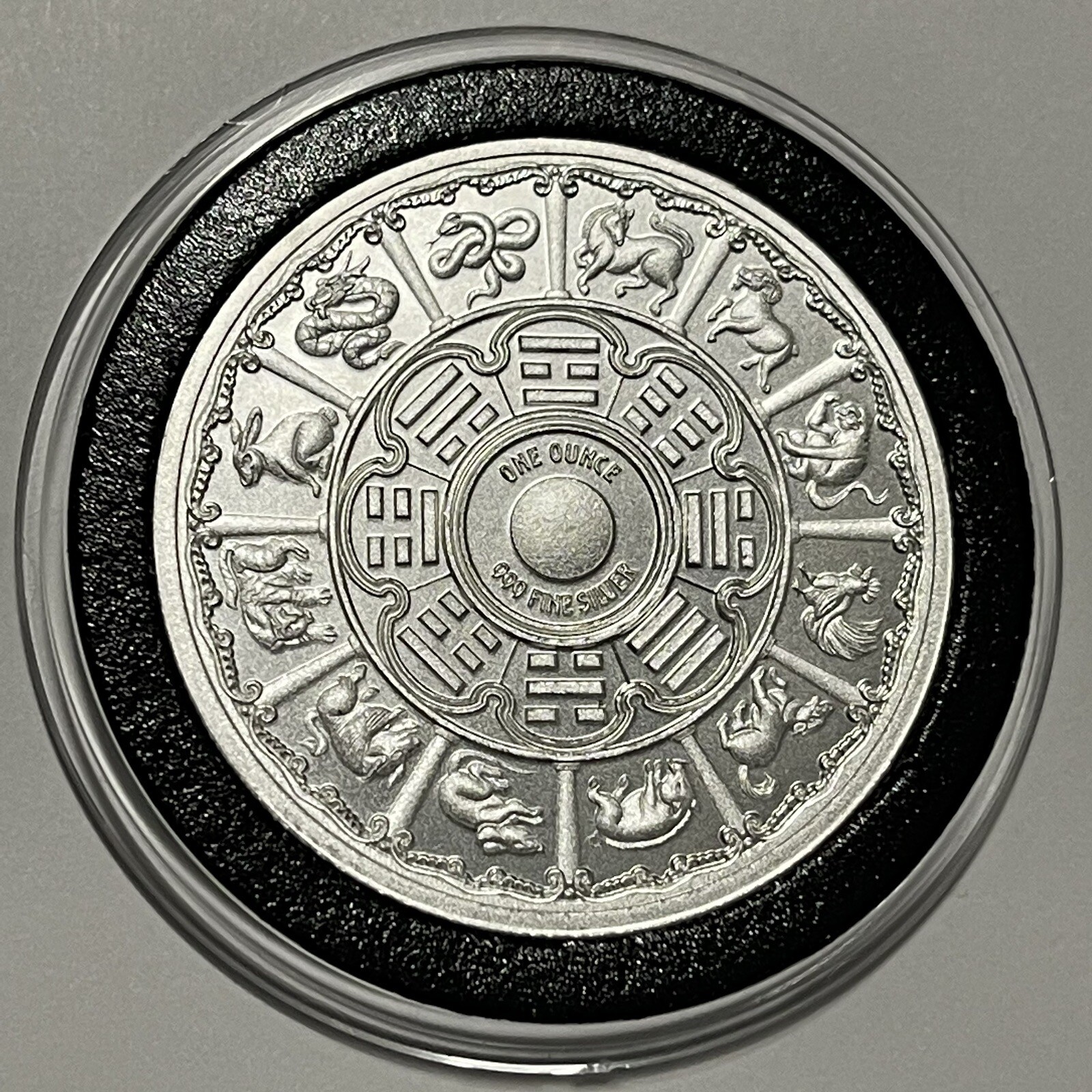 2024 Year of the Dragon Chinese Zodiac Coin 1 Troy Oz .999 Fine Silver ...