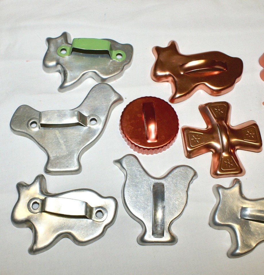 VTG Cookie Cutters Easter Spring Rabbit Duck Chick Bunny Egg Cross ...
